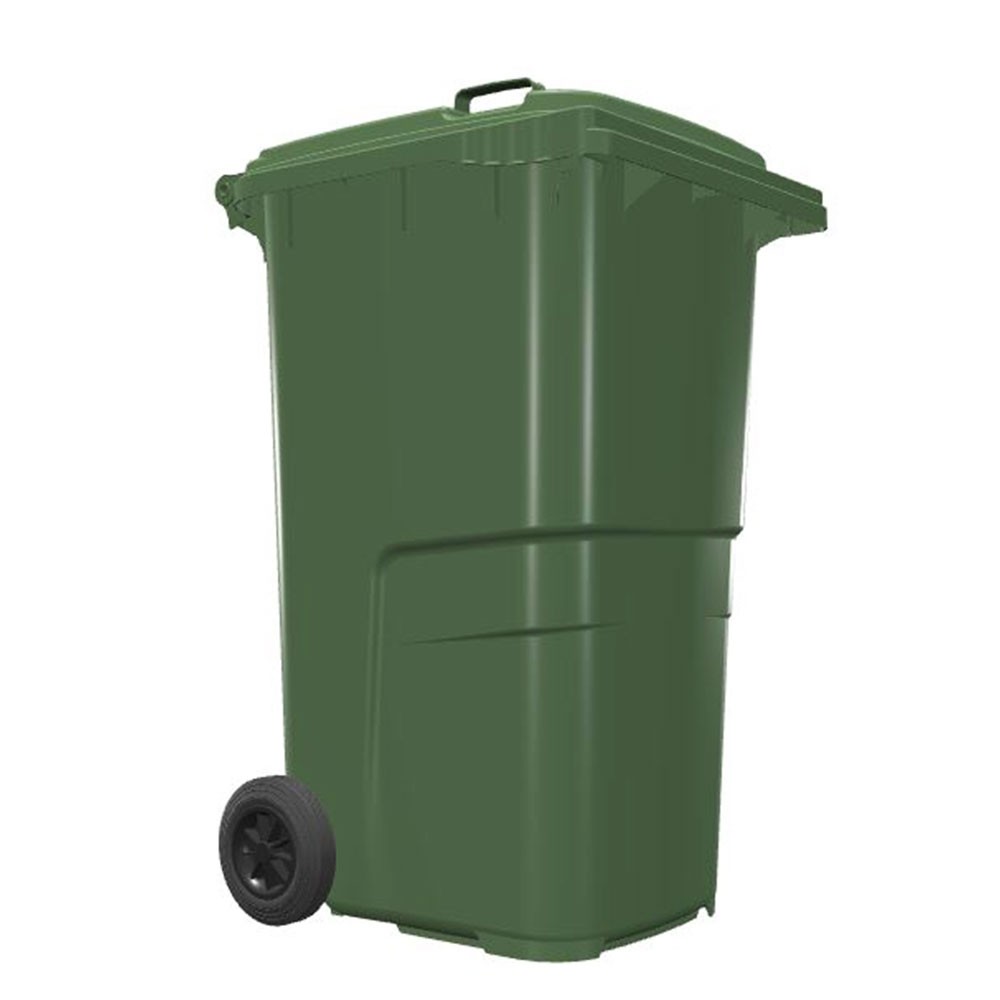 Plastová popelnice 240 l, zelená - ELKOPLAST CZ