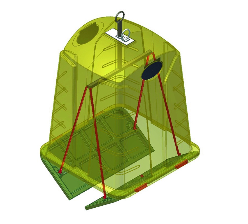 Polyethylenový kontejner na papír, typ P - ELKOPLAST CZ