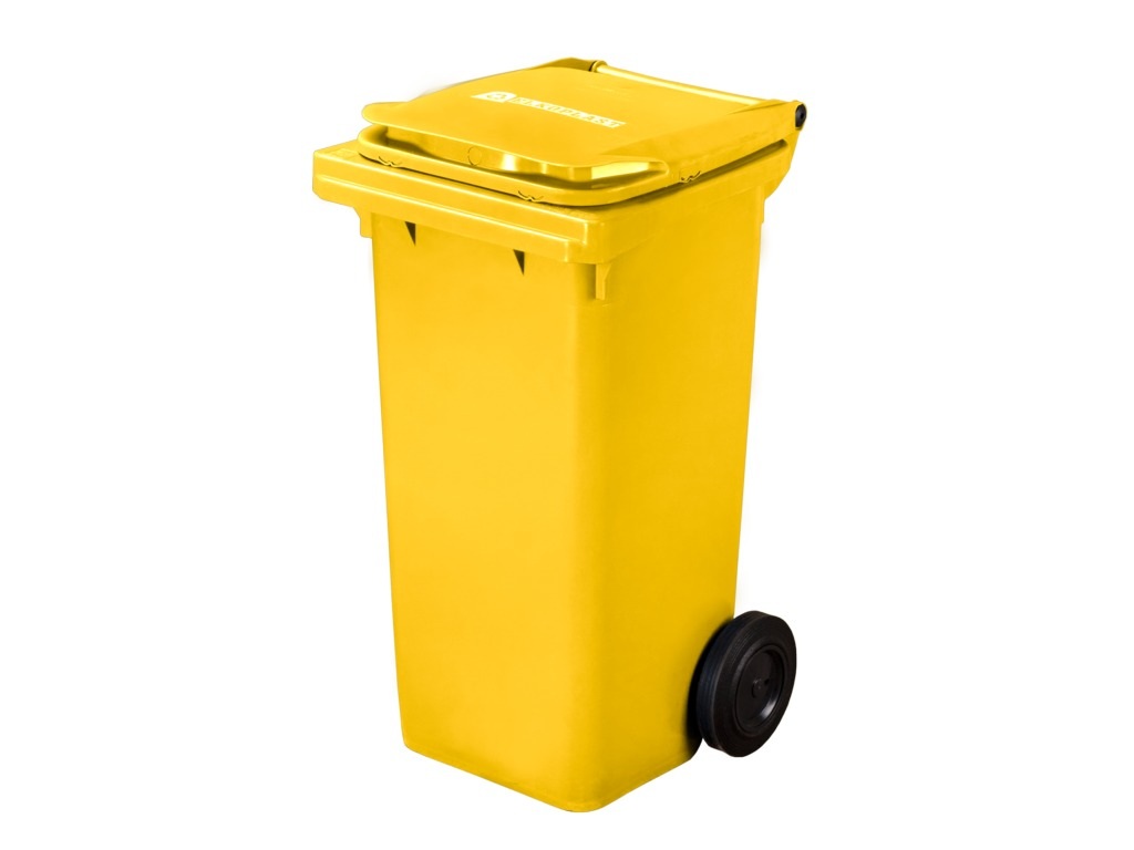 Plastová popelnice ELKOPLAST 120 l, žlutá C - ELKOPLAST CZ